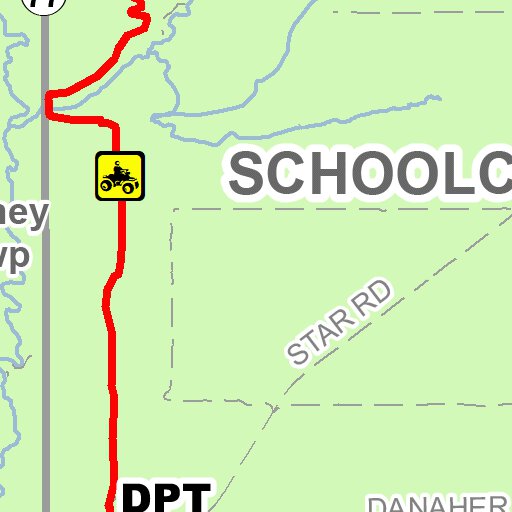 DPT Trail Map by MI DNR | Avenza Maps