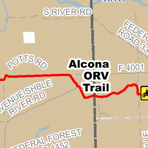 Mack Lake Motorized Trail Map by MI DNR | Avenza Maps