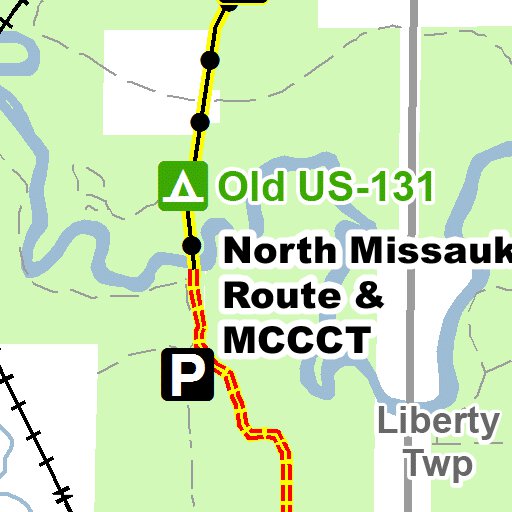 MCCCT Cross State Connector Map by MI DNR | Avenza Maps