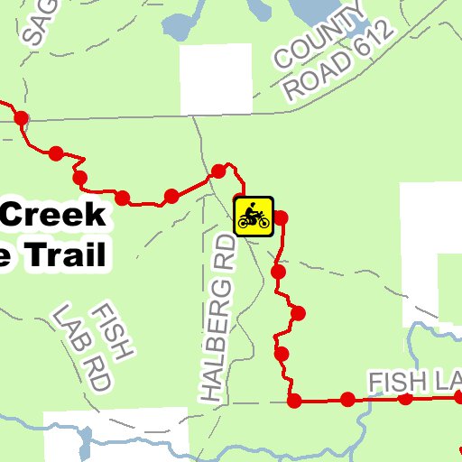 Hunt Creek Motorcycle Trail Map by MI DNR | Avenza Maps