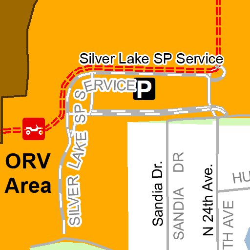 Silver Lake ORV Area Map by MI DNR | Avenza Maps