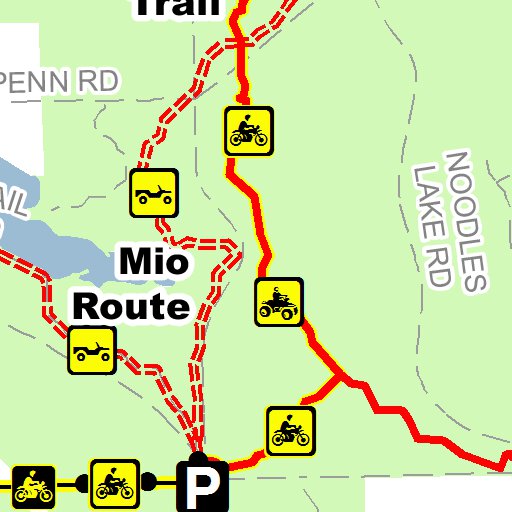 Mio Trail And Route Map by MI DNR | Avenza Maps