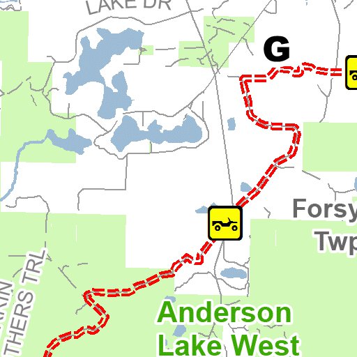 G Route North Map by MI DNR | Avenza Maps