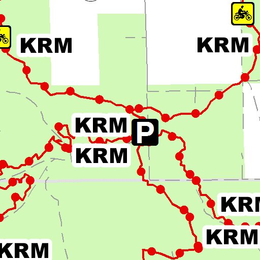 Kinross Motorcycle Trail Map by MI DNR | Avenza Maps