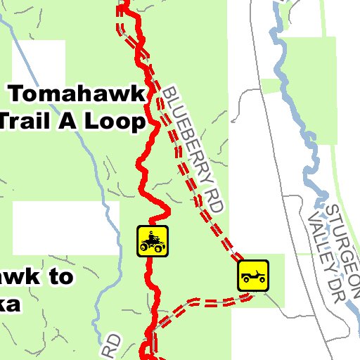 Tomahawk To Red Bridge MCCCT West Map by MI DNR | Avenza Maps