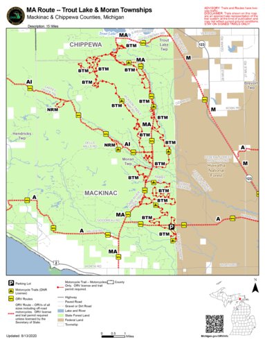 MA Route Map by MI DNR | Avenza Maps
