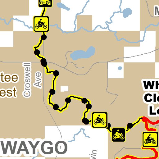 M-20 To Big O Motorcycle MCCCT South Map by MI DNR | Avenza Maps