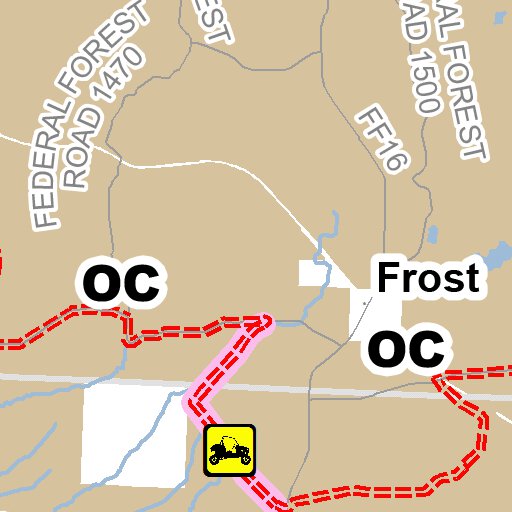 OC Route North Map by MI DNR | Avenza Maps