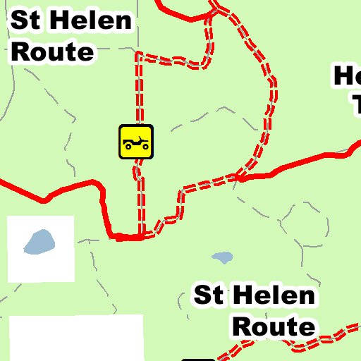 St Helen Trail And Route South Map by MI DNR | Avenza Maps