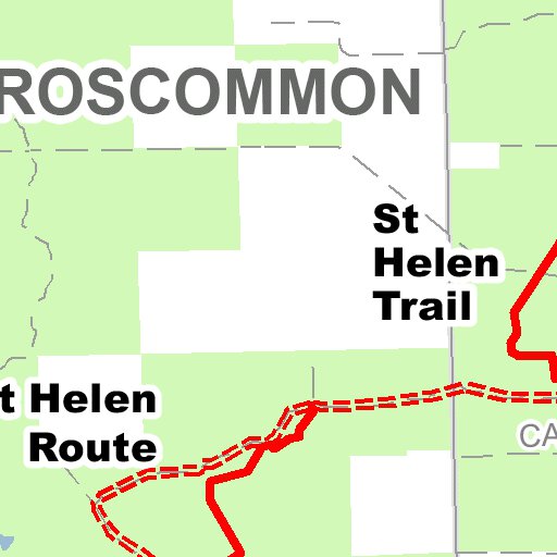 St Helen Trail And Route West Map by MI DNR | Avenza Maps