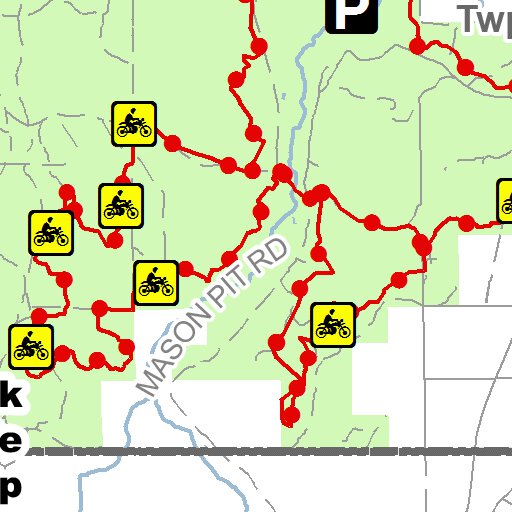 Tomahawk To Kalkaska MCCCT Central Map by MI DNR | Avenza Maps