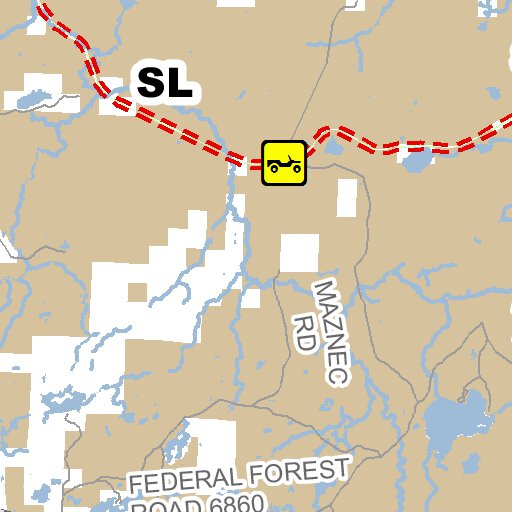 SL Route West Map by MI DNR | Avenza Maps