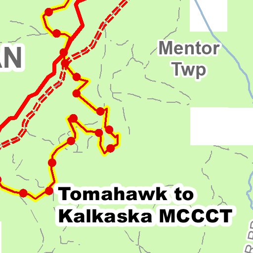 Tomahawk Trail A Loop And Indian River Route Map by MI DNR | Avenza Maps