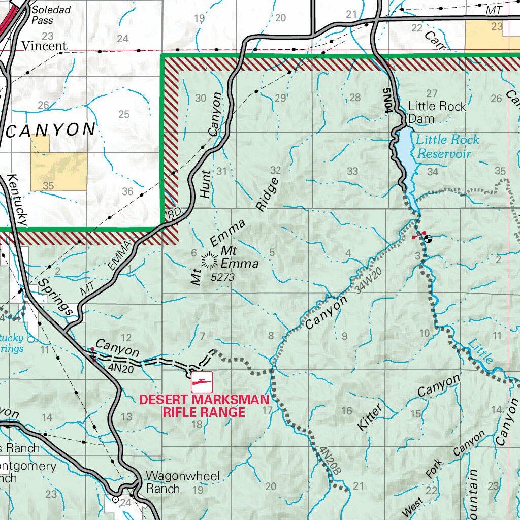 Angeles National Forest Visitor Map by US Forest Service R5 | Avenza Maps