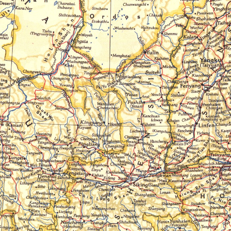 China 1945 Map by National Geographic | Avenza Maps