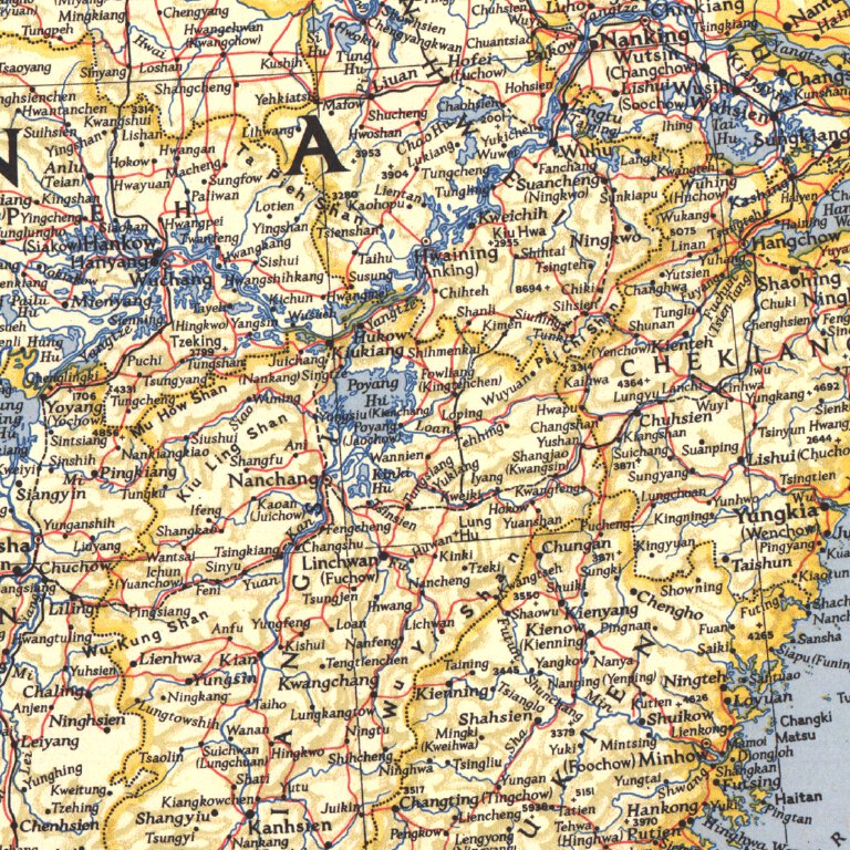 China 1945 Map by National Geographic | Avenza Maps