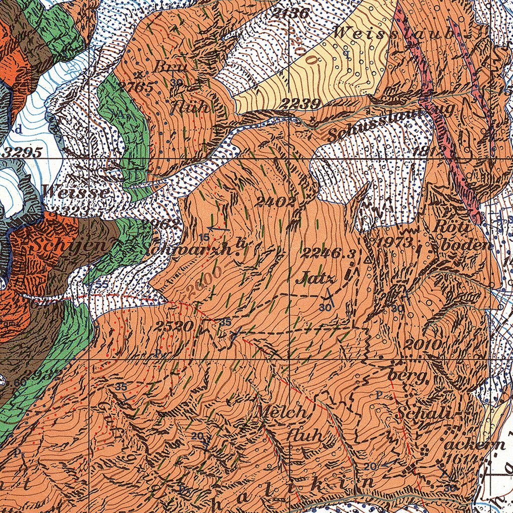 Randa, 1:25,000 GA Map by SwissTopo | Avenza Maps