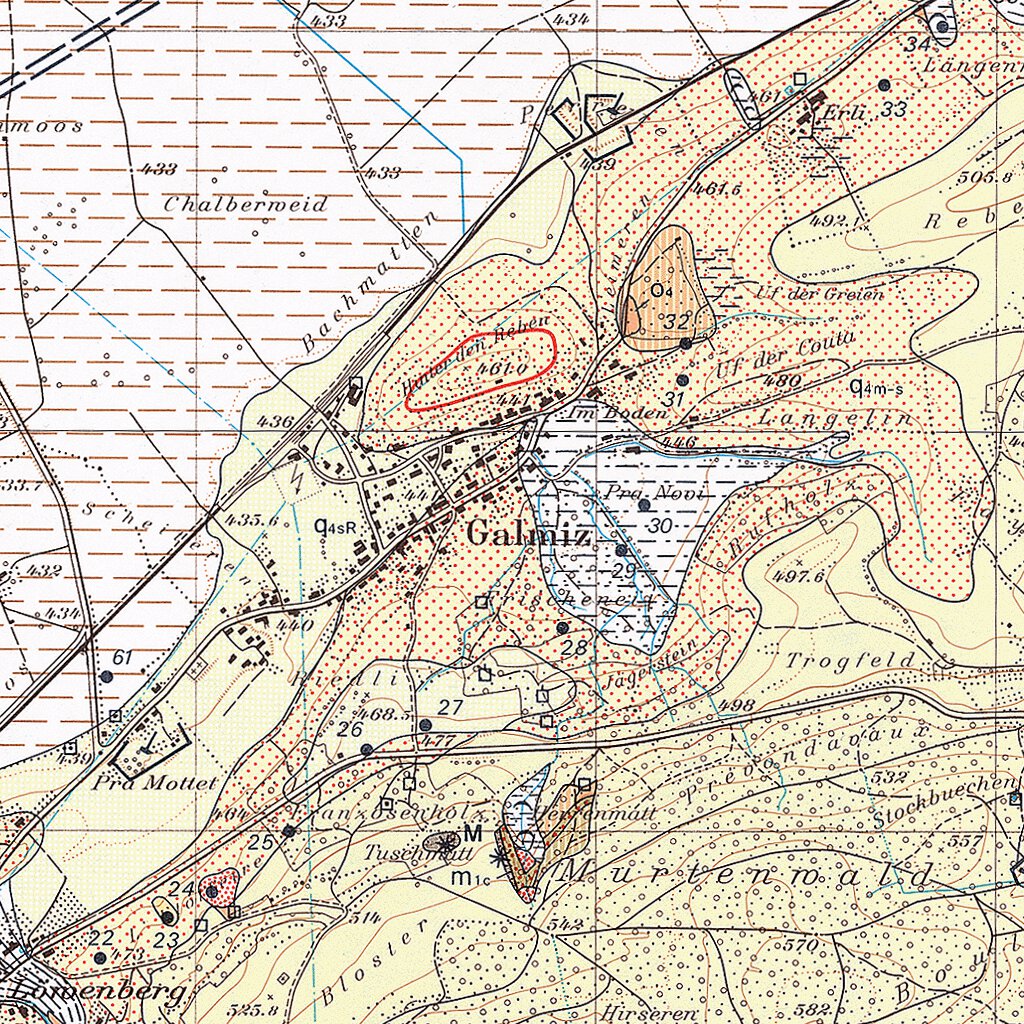 Murten, 1:25,000 GA Map by SwissTopo | Avenza Maps