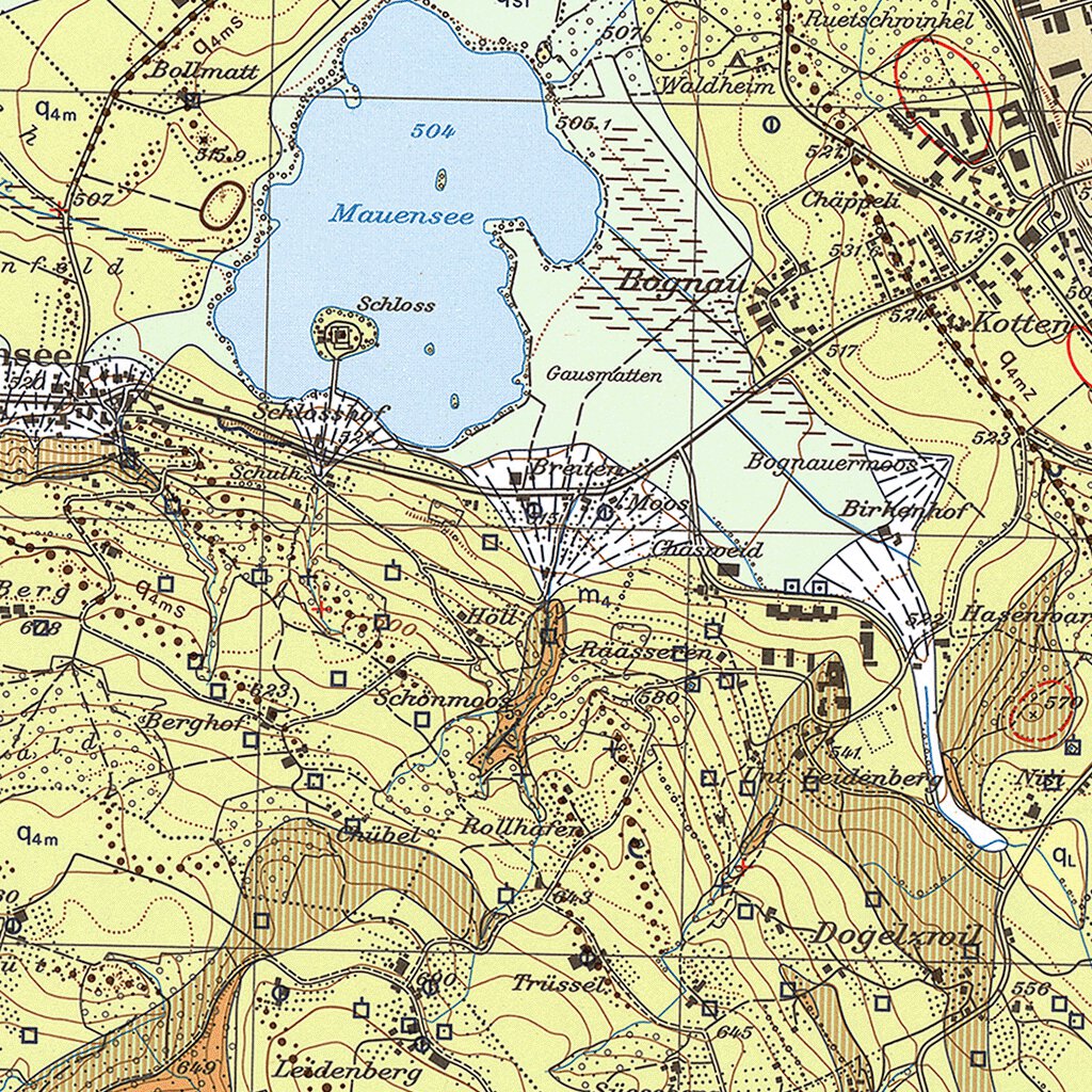 Sursee, 1:25,000 GA Map by SwissTopo | Avenza Maps
