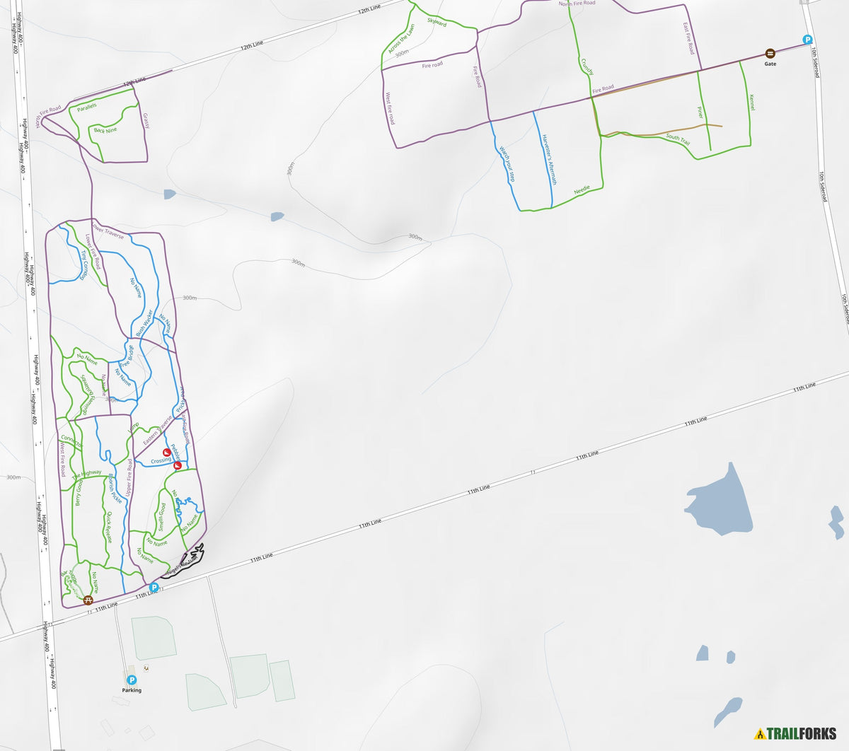 Hodgson Tract Map by Trailforks | Avenza Maps