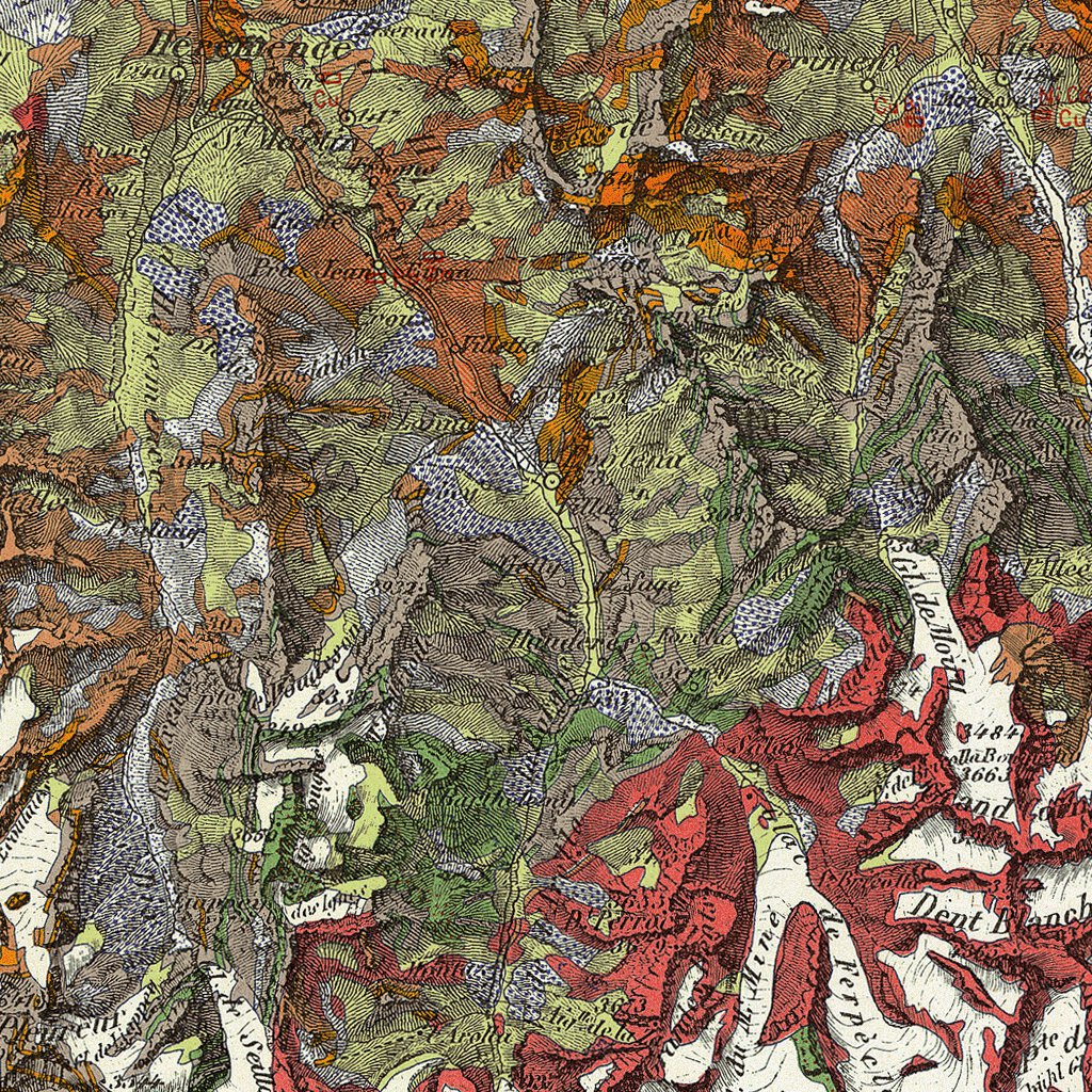 Sion, 1:200,000 General Geology Map by SwissTopo | Avenza Maps