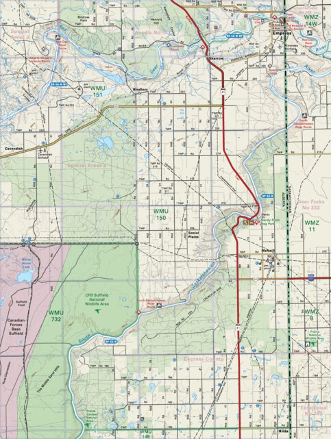 SOAB36 Empress - Southern Alberta Topo Map by Backroad Mapbooks ...