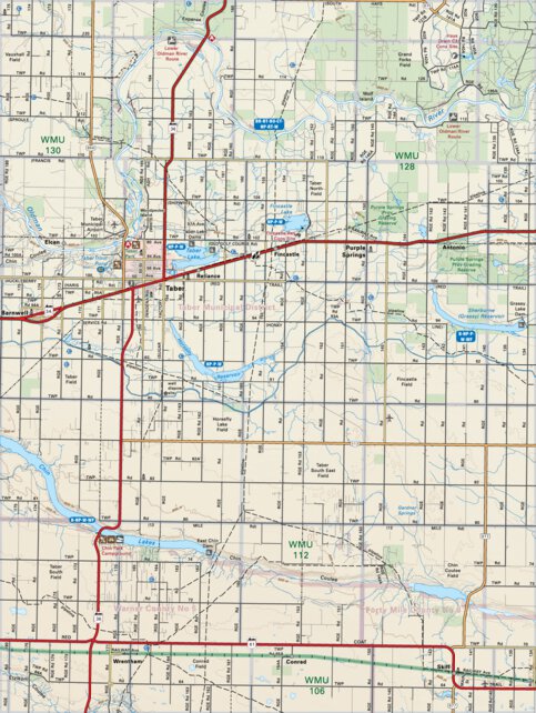 SOAB14 Taber - Southern Alberta Topo Map by Backroad Mapbooks | Avenza Maps