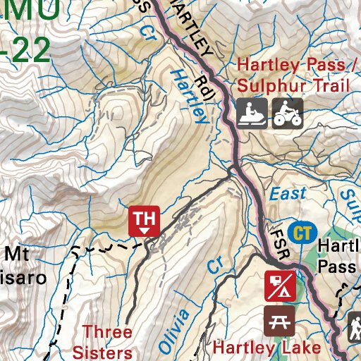 SOAB09 Crowsnest Pass - Southern Alberta Topo Map by Backroad Mapbooks ...