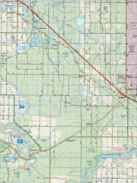 SOAB24 Suffield - Southern Alberta Topo Map by Backroad Mapbooks ...