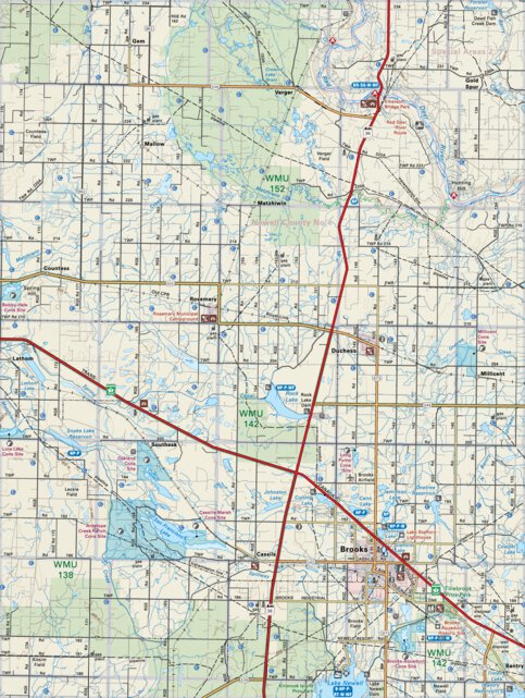 SOAB33 Brooks - Southern Alberta Topo Map by Backroad Mapbooks | Avenza ...
