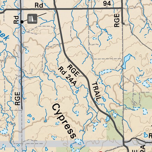 SOAB17 Cypress Hills - Southern Alberta Topo Map by Backroad Mapbooks ...