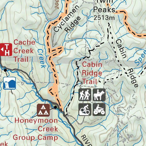 SOAB19 Chain Lakes - Southern Alberta Topo Map by Backroad Mapbooks ...