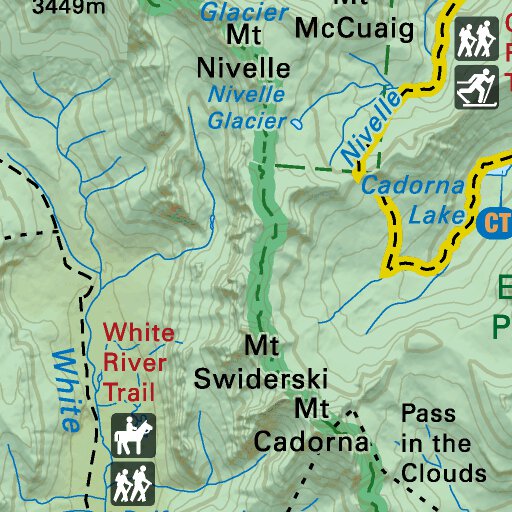 SOAB28 Peter Lougheed Park - Southern Alberta Topo Map by Backroad ...