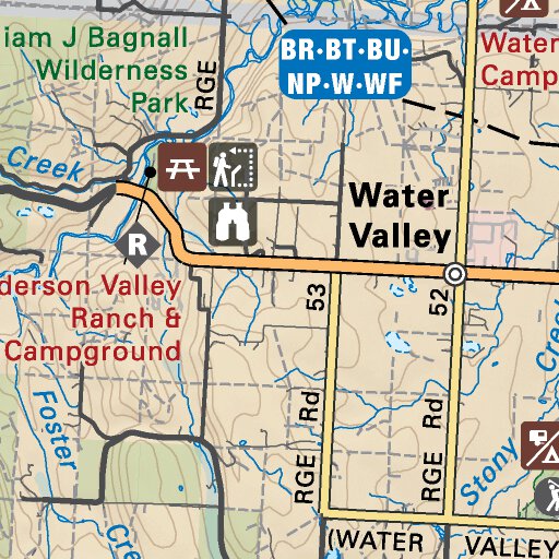 SOAB52 Sundre - Southern Alberta Topo Map by Backroad Mapbooks | Avenza ...
