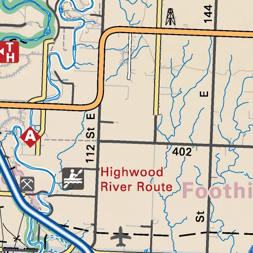 SOAB30 High River - Southern Alberta Topo Map by Backroad Mapbooks ...