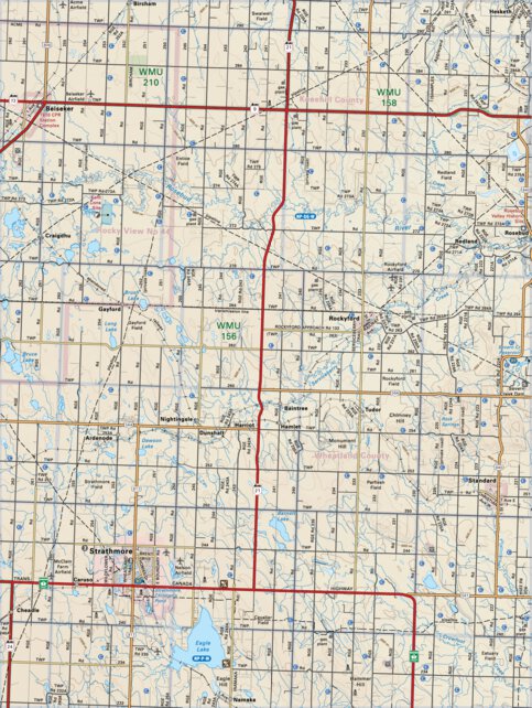 SOAB42 Strathmore - Southern Alberta Topo Map by Backroad Mapbooks ...