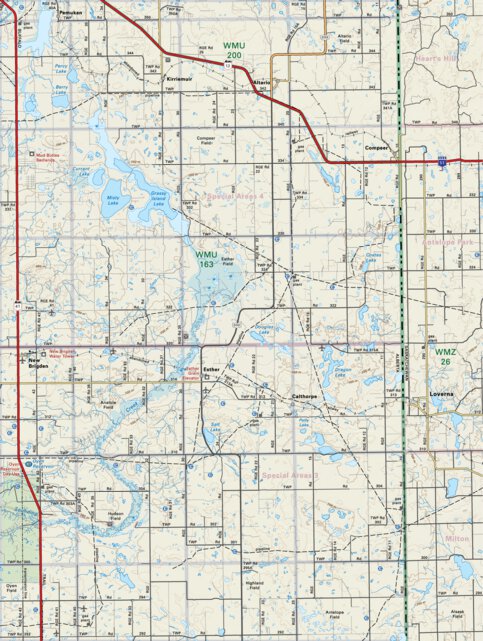 SOAB59 Esther - Southern Alberta Topo Map by Backroad Mapbooks | Avenza ...