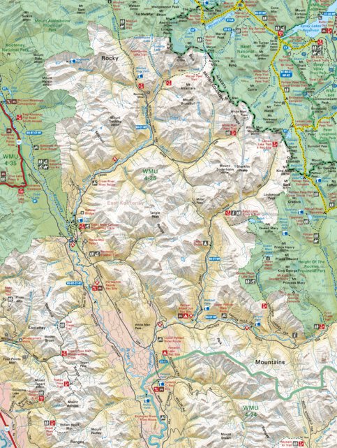 SOAB27 Marvel Lake - Southern Alberta Topo Map by Backroad Mapbooks ...