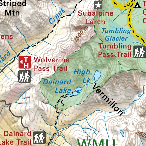 SOAB37 Yoho National Park - Southern Alberta Topo Map by Backroad ...