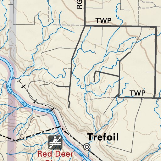 SOAB44 Homestead Coulee - Southern Alberta Topo Map by Backroad ...