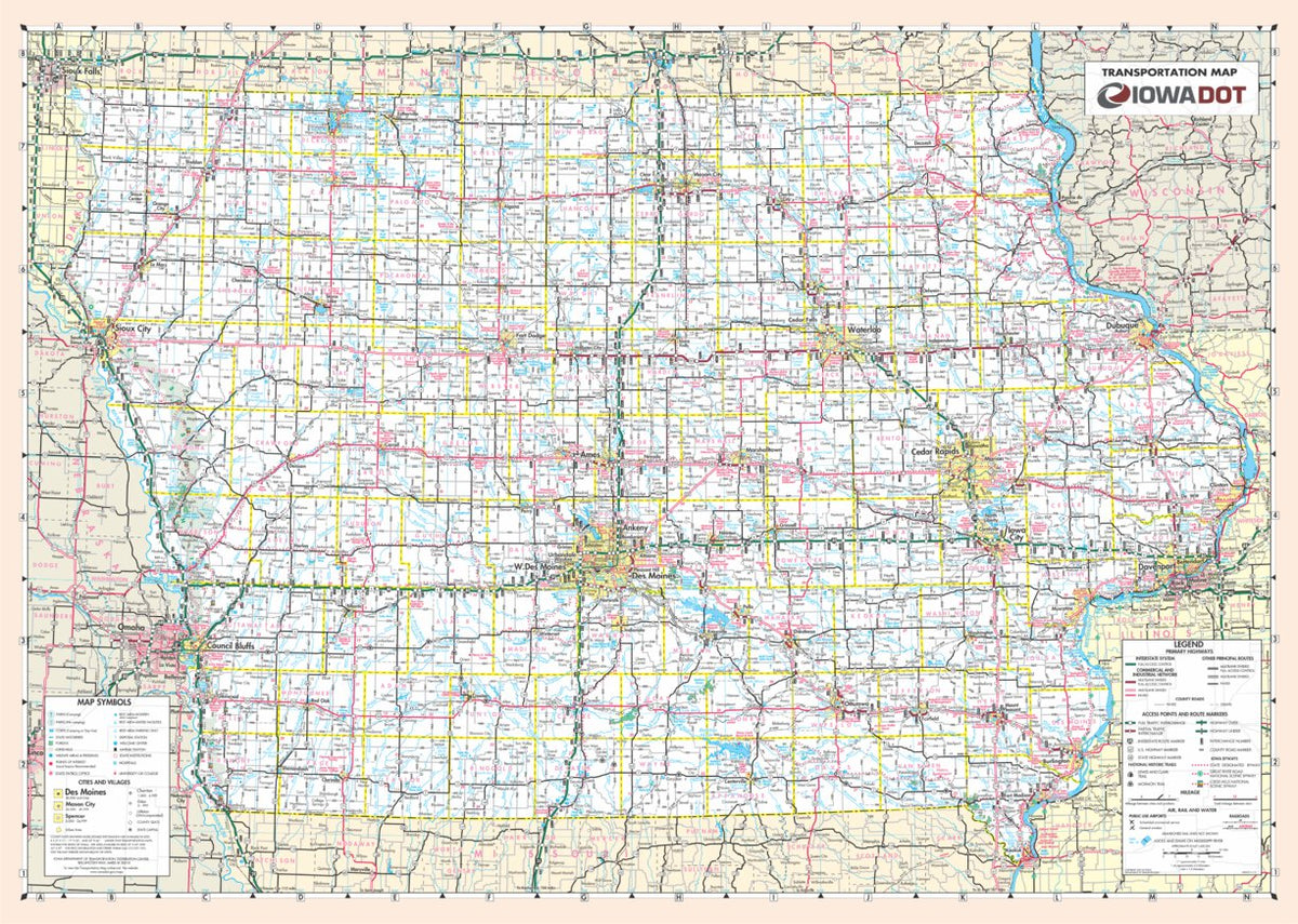 Iowa Transportation Map - 2021-2022 by Iowa Department of ...
