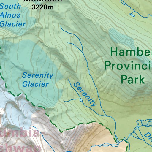 CRCR23 Athabasca Pass - Canadian Rockies Topo Map by Backroad Mapbooks ...
