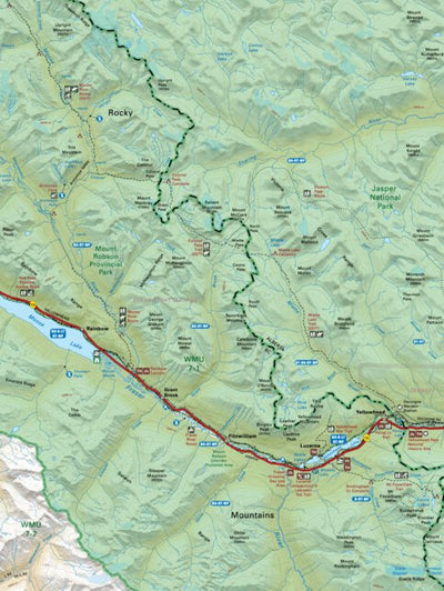 CRCR29 Yellowhead - Canadian Rockies Topo Map by Backroad Mapbooks ...