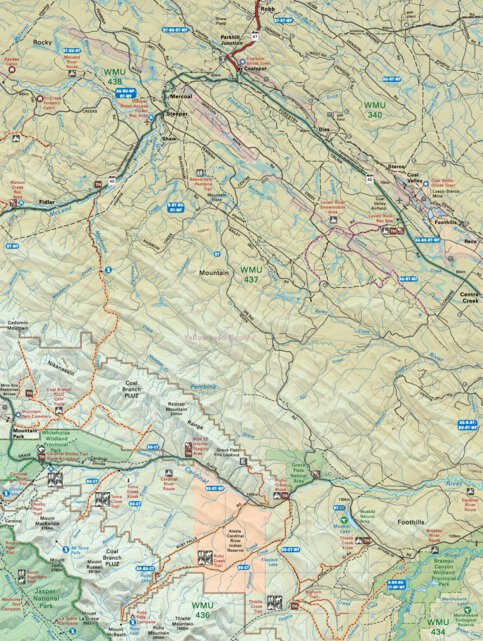 CRCR32 Coalspur - Canadian Rockies Topo Map by Backroad Mapbooks ...