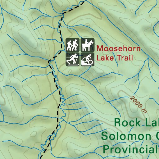 CRCR37 Rock Lake - Canadian Rockies Topo Map by Backroad Mapbooks ...