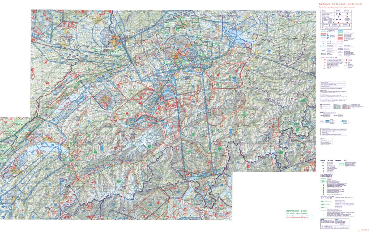 Glider Map for Switzerland, 1:300,000 by SwissTopo | Avenza Maps