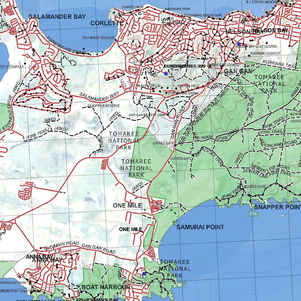 Getlost Map 9332 PORT STEPHENS NSW Topographic Map V15 1:75,000 by ...