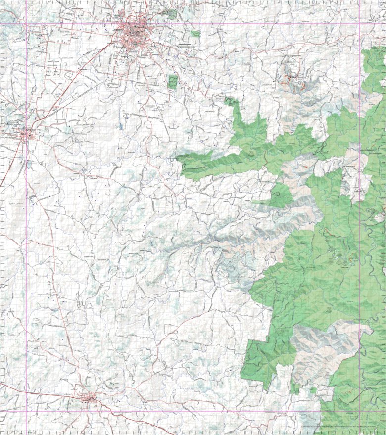 Getlost Map 9236 ARMIDALE NSW Topographic Map V15 1:75,000 by Getlost ...