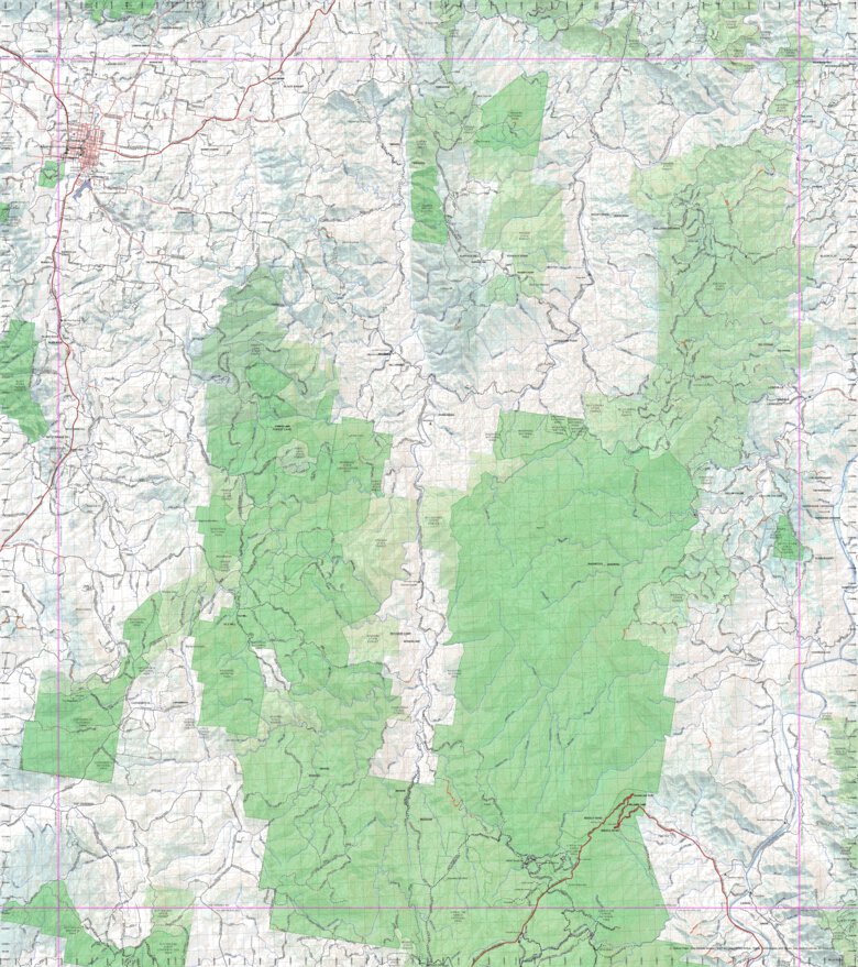 Getlost Map 9339 TENTERFIELD NSW Topographic Map V15 1:75,000 by ...