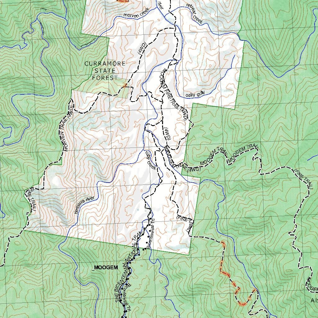 Getlost Map 9339 TENTERFIELD NSW Topographic Map V15 1:75,000 by ...